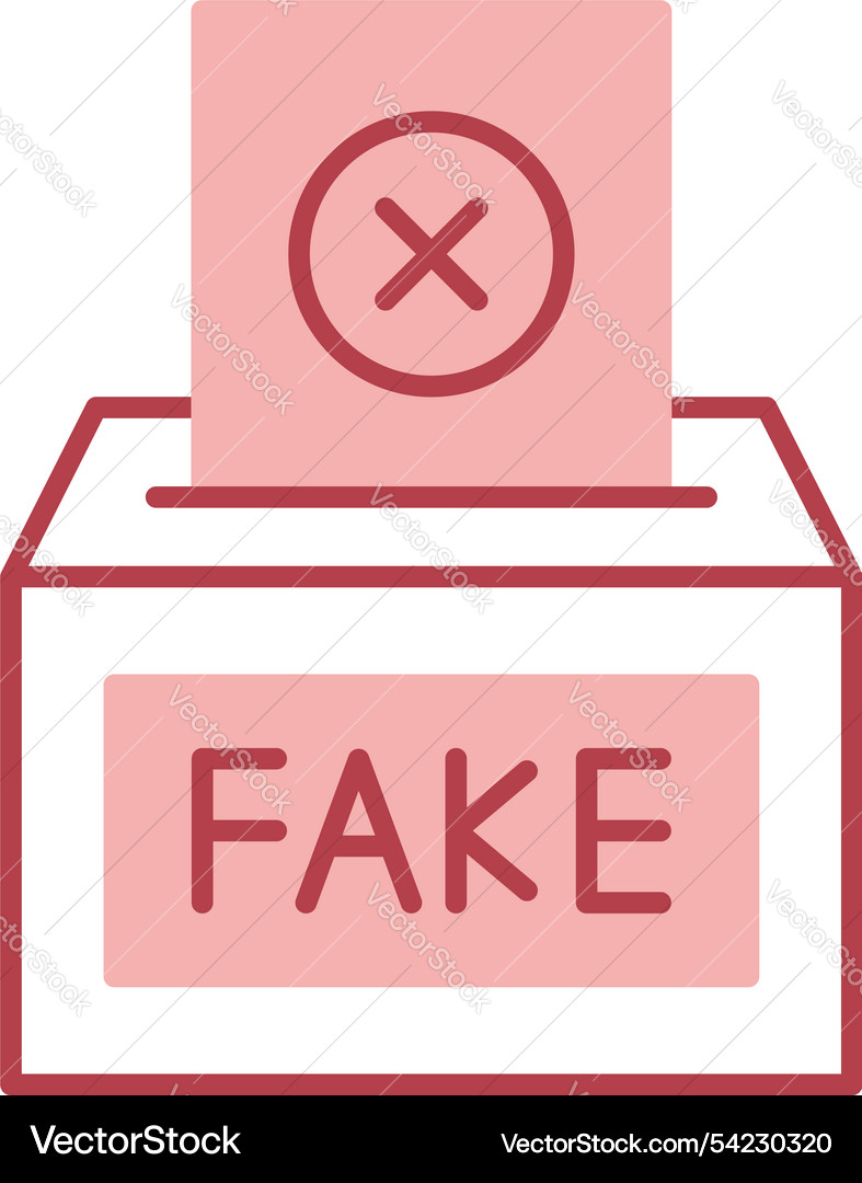Fake line fill icon Royalty Free Vector Image - VectorStock