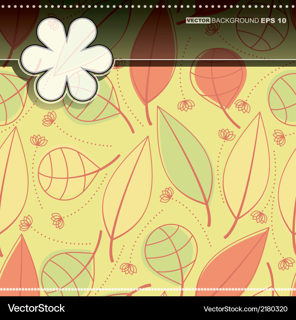 Floral card Royalty Free Vector Image - VectorStock