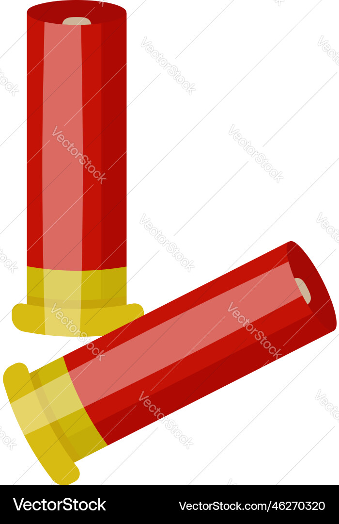 Hunter bullets icon cartoon hunt gun Royalty Free Vector