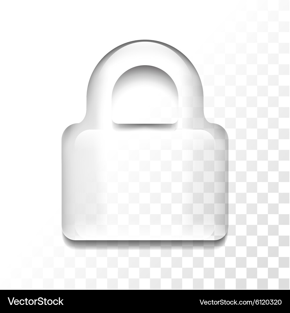 Transparent locker Royalty Free Vector Image - VectorStock