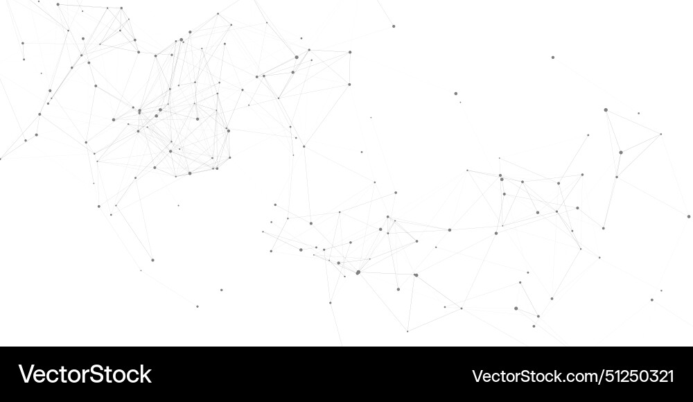 Abstract banner with network communications Vector Image