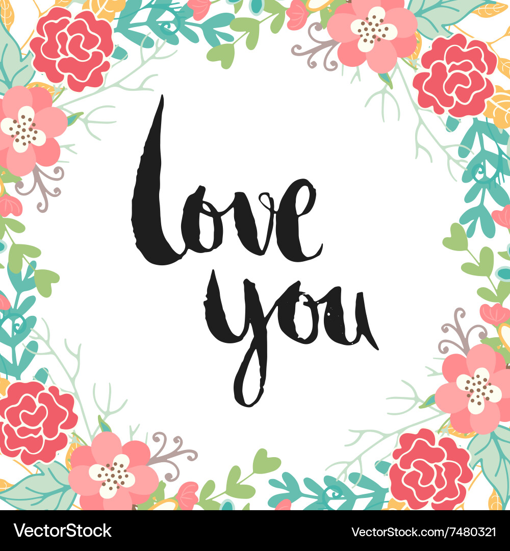 Hand drawn lettering poster Royalty Free Vector Image