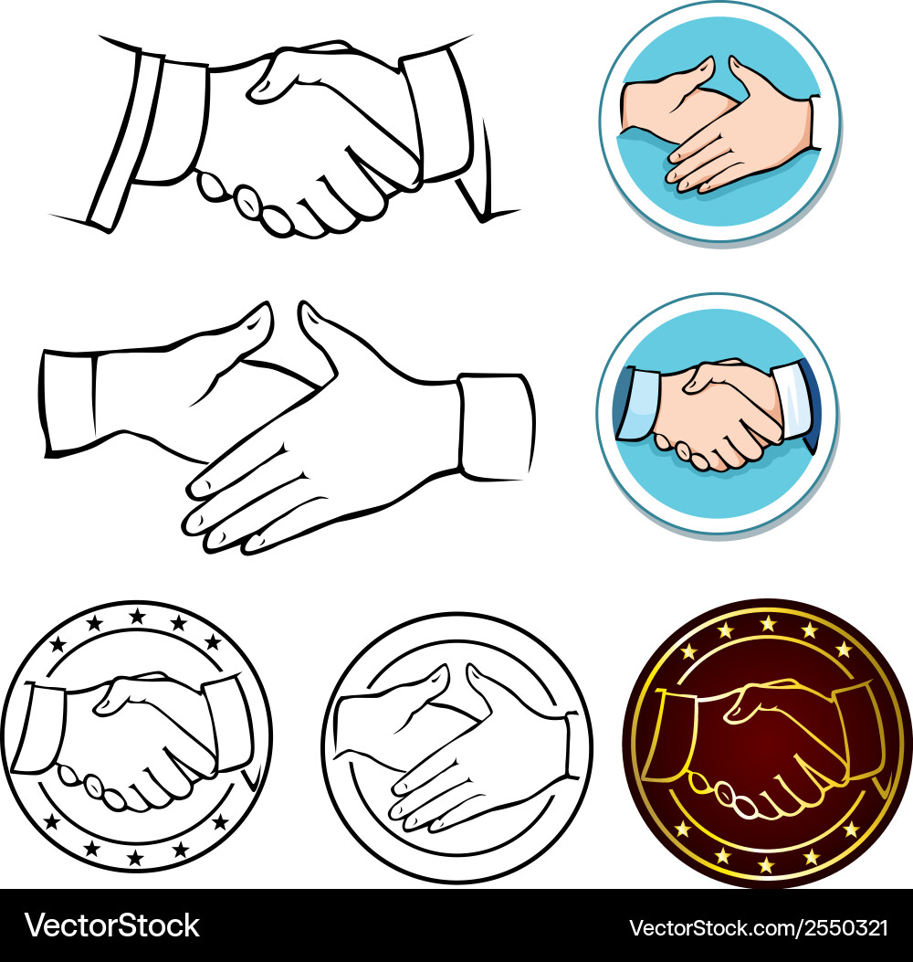 Handshake Royalty Free Vector Image - VectorStock