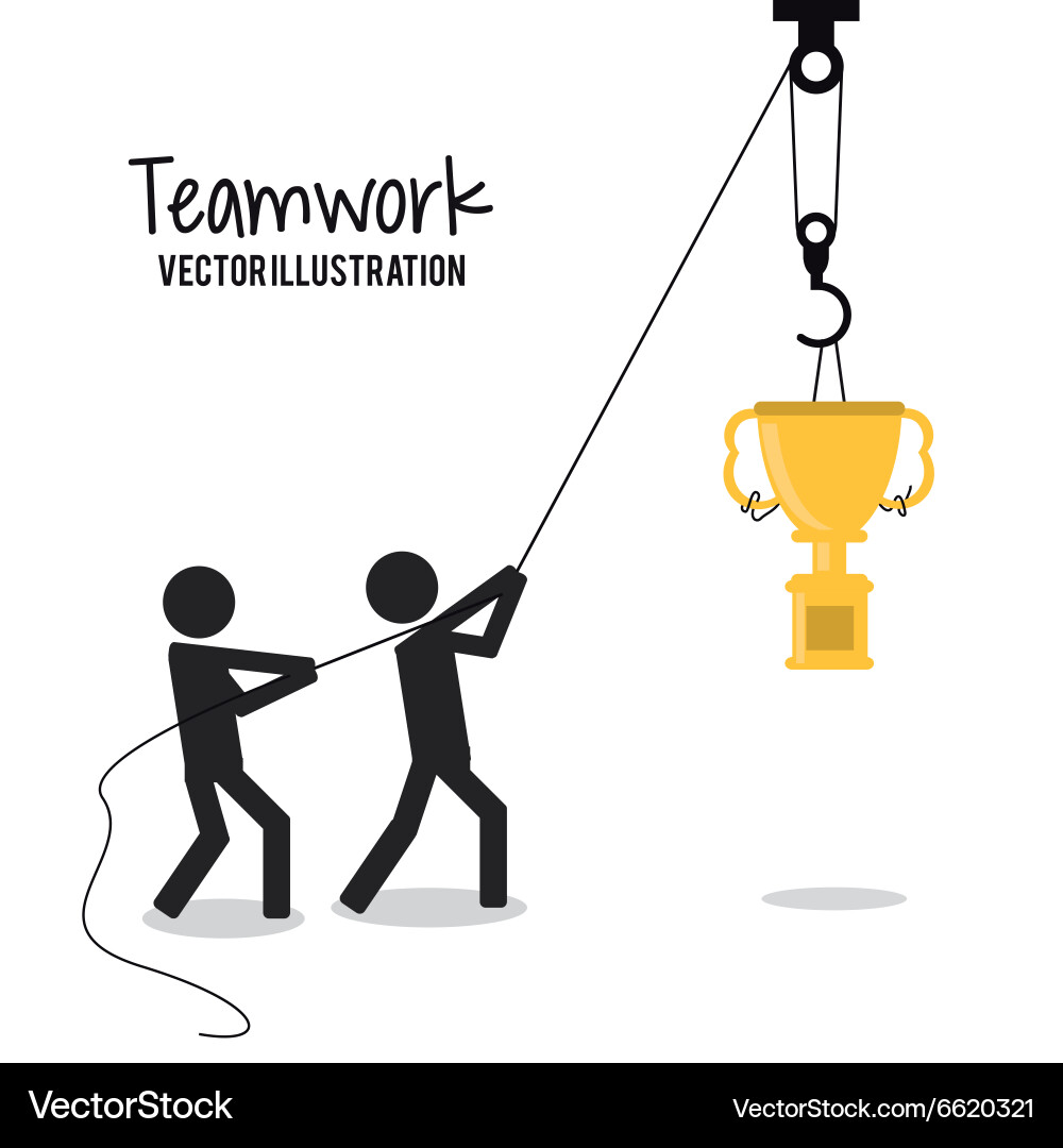 Teamwork and business design Royalty Free Vector Image