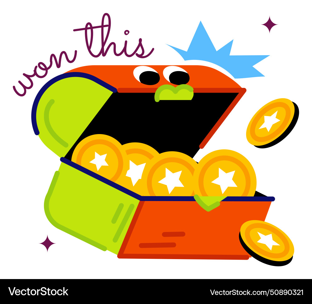 Treasurer chest Royalty Free Vector Image - VectorStock