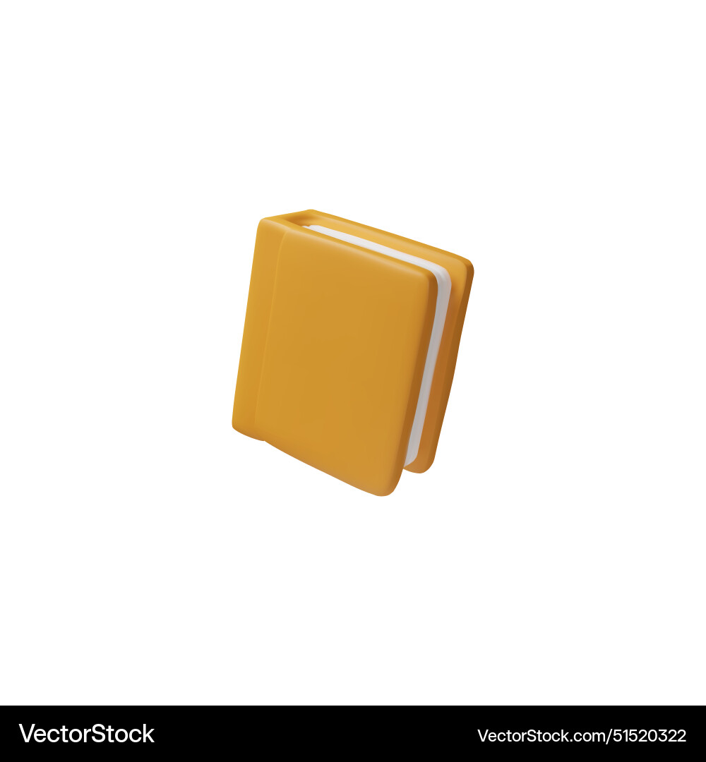 A closed book Royalty Free Vector Image - VectorStock