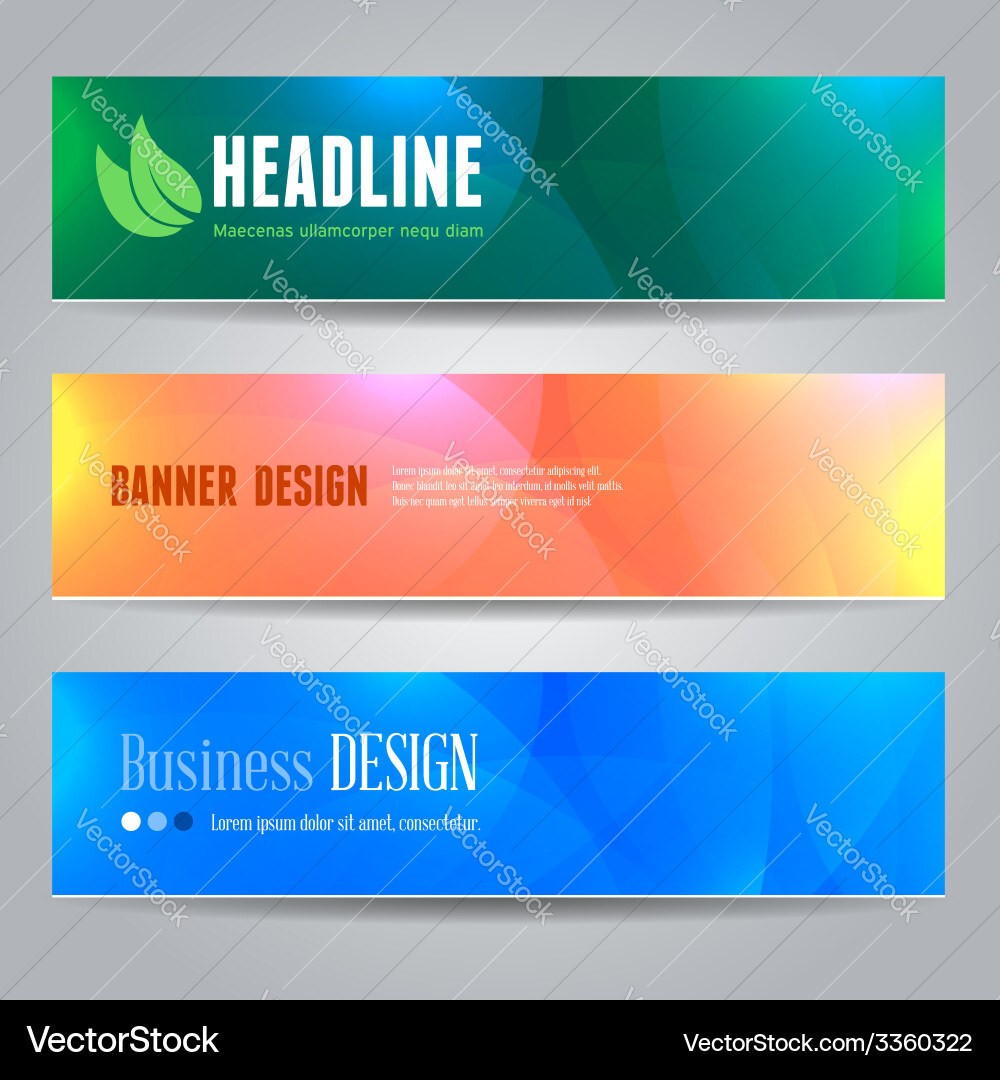 Banners template Royalty Free Vector Image - VectorStock