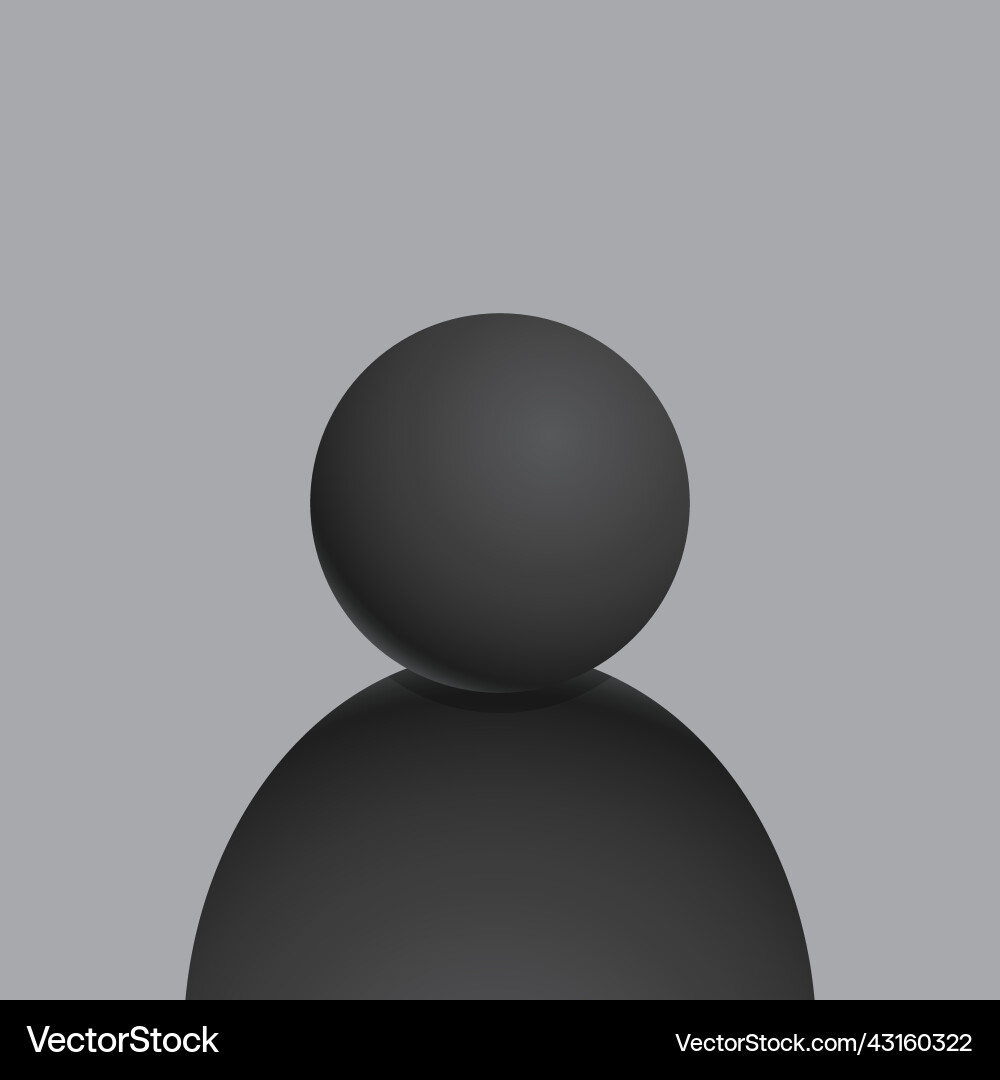 Blank image placeholder icon in black Royalty Free Vector