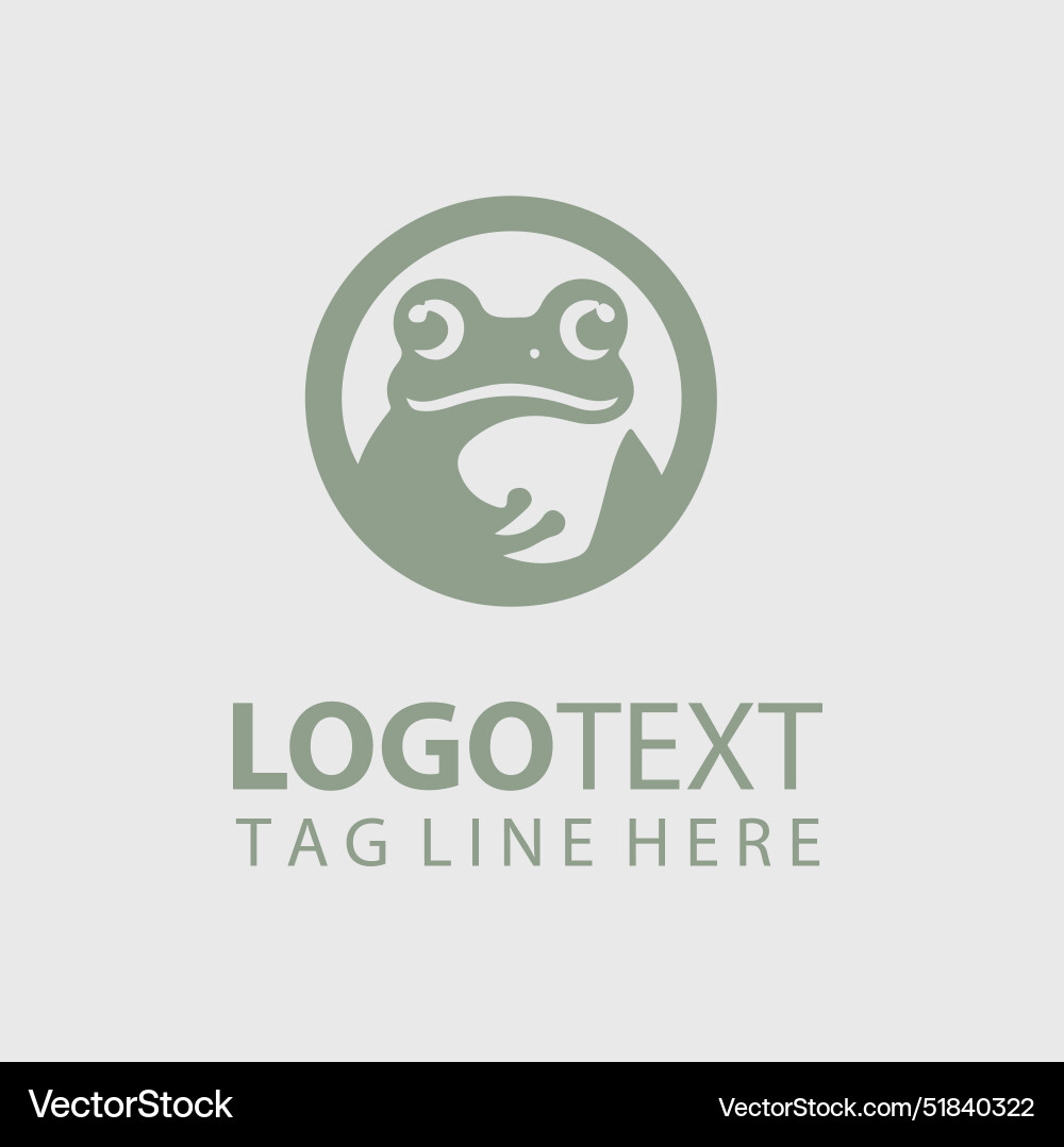 Frog logo Royalty Free Vector Image - VectorStock