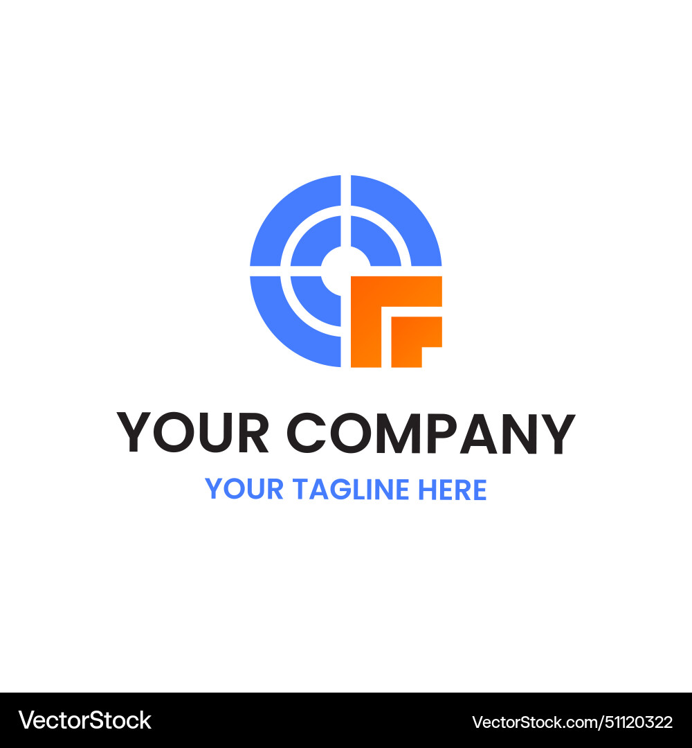 Marketing target goal arrow logo Royalty Free Vector Image