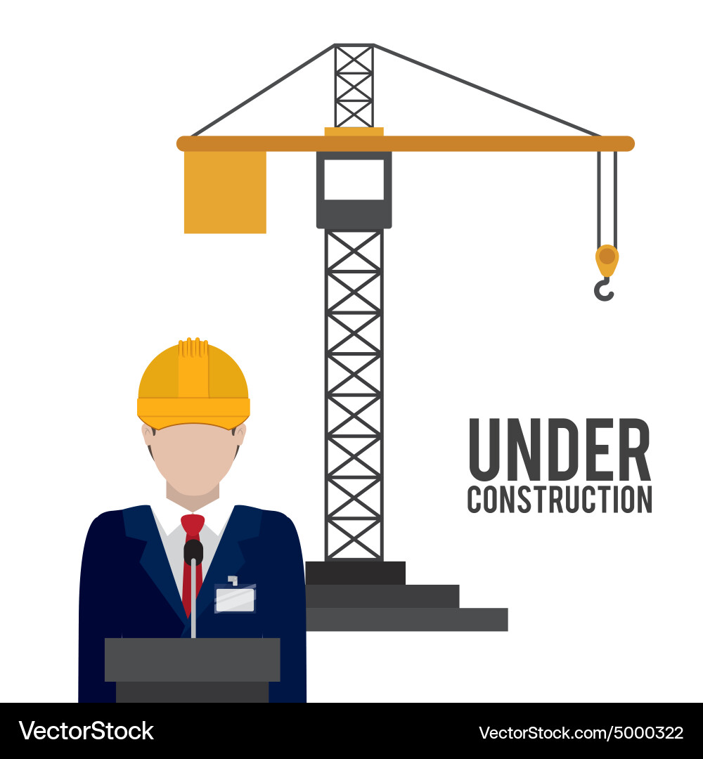 Under construction design Royalty Free Vector Image