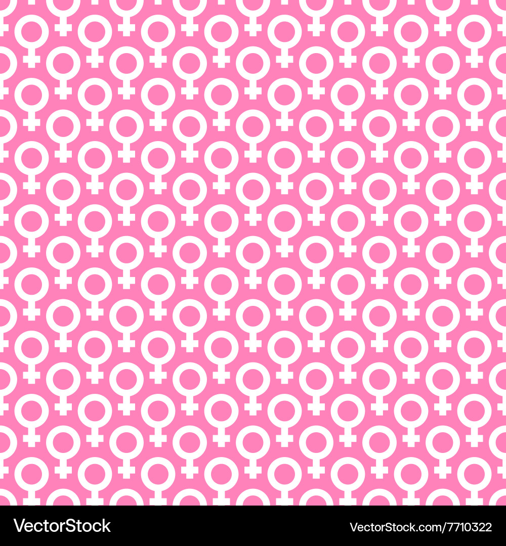 Venus symbol pattern Royalty Free Vector Image