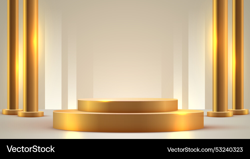 Abstract podium scene background product Vector Image
