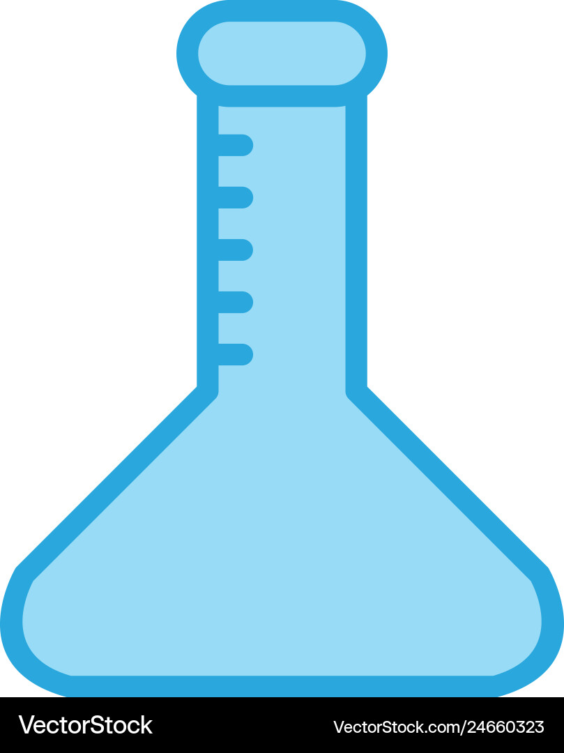 Beaker icon Royalty Free Vector Image - VectorStock