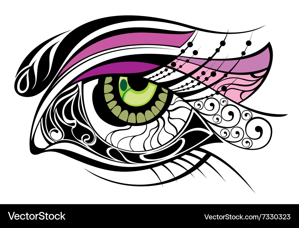Beautiful eye Royalty Free Vector Image - VectorStock