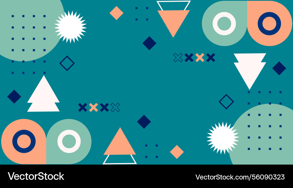 Vibrant geometric abstract background a dynamic Vector Image