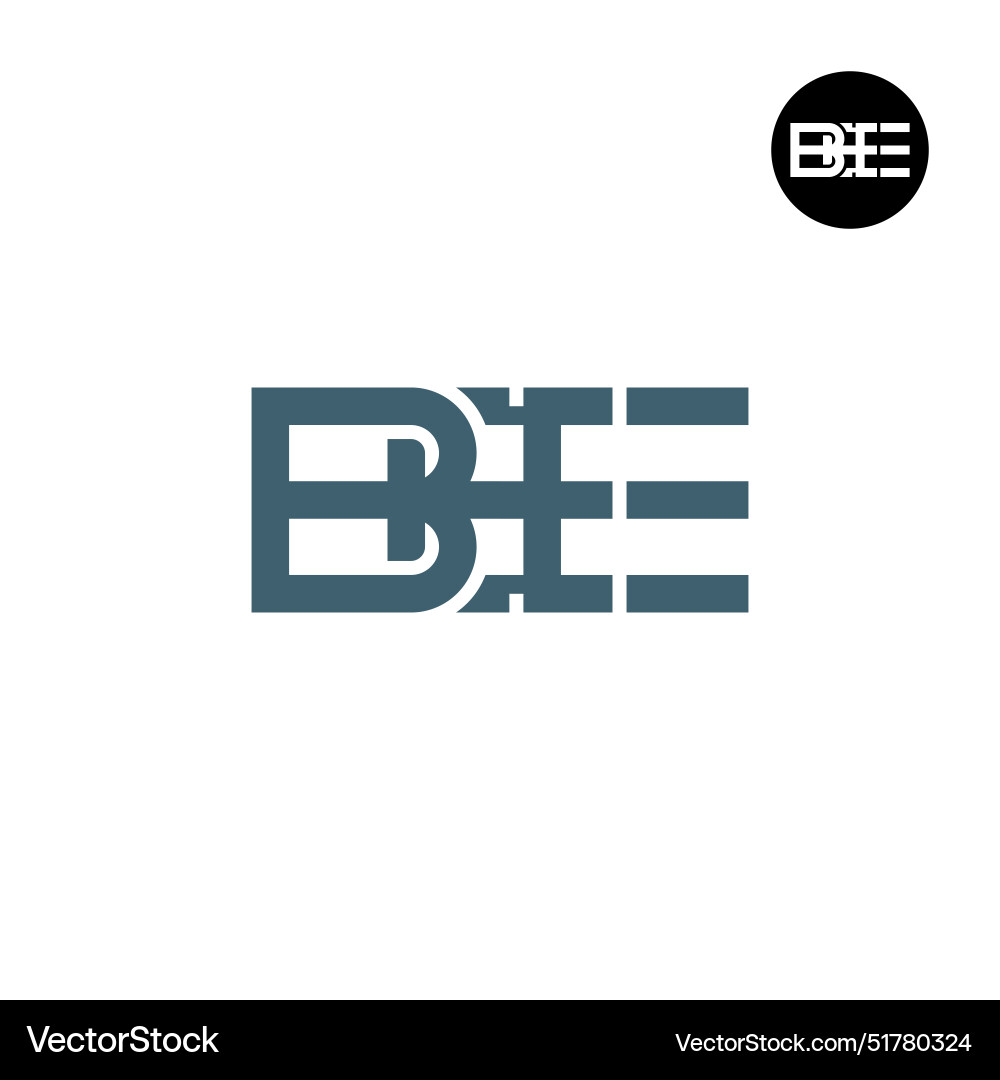 Bee logo letter monogram design Royalty Free Vector Image