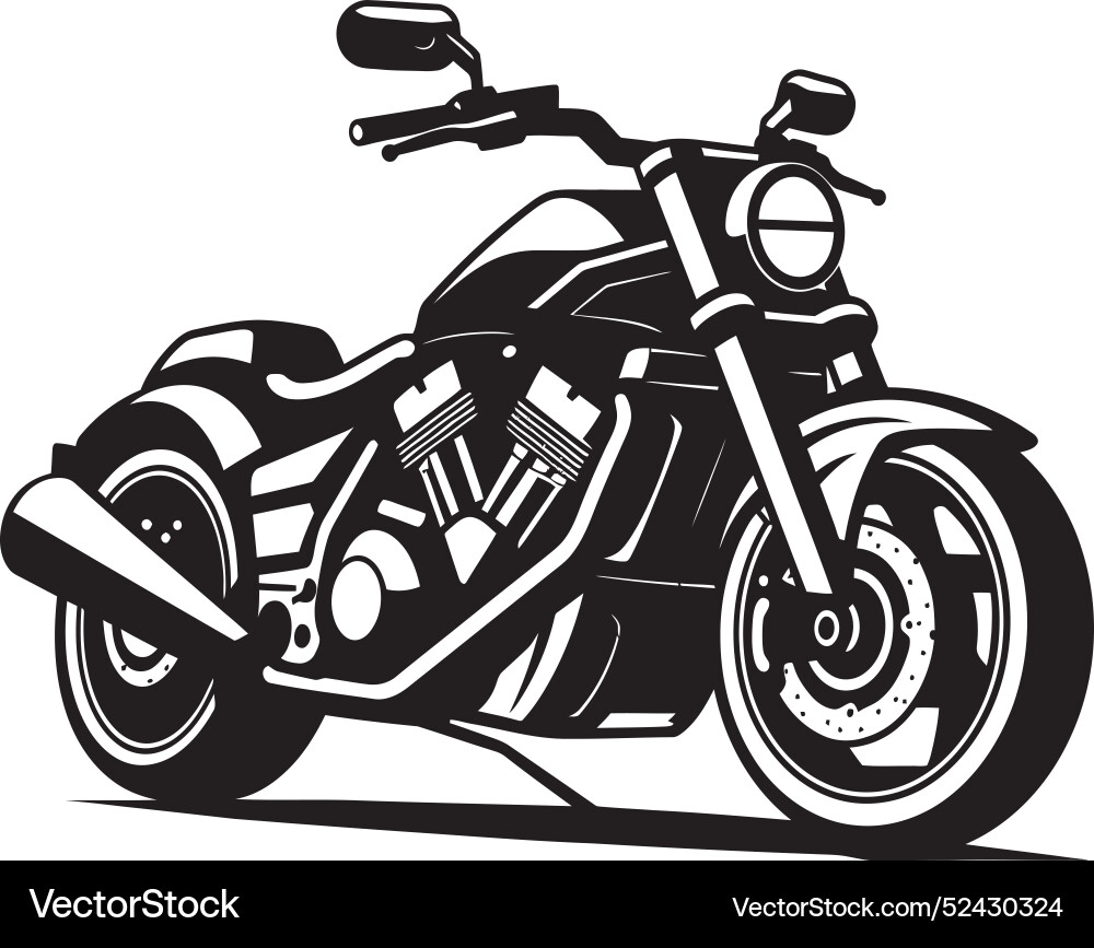 Slick racing bike harley davidson Royalty Free Vector Image