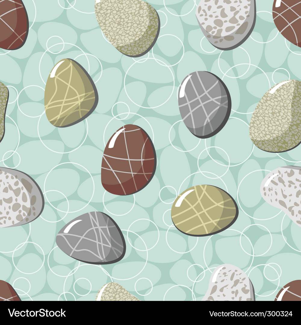 Stones pattern Royalty Free Vector Image - VectorStock