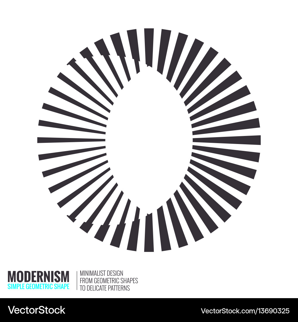 Abstract geometric shape Royalty Free Vector Image