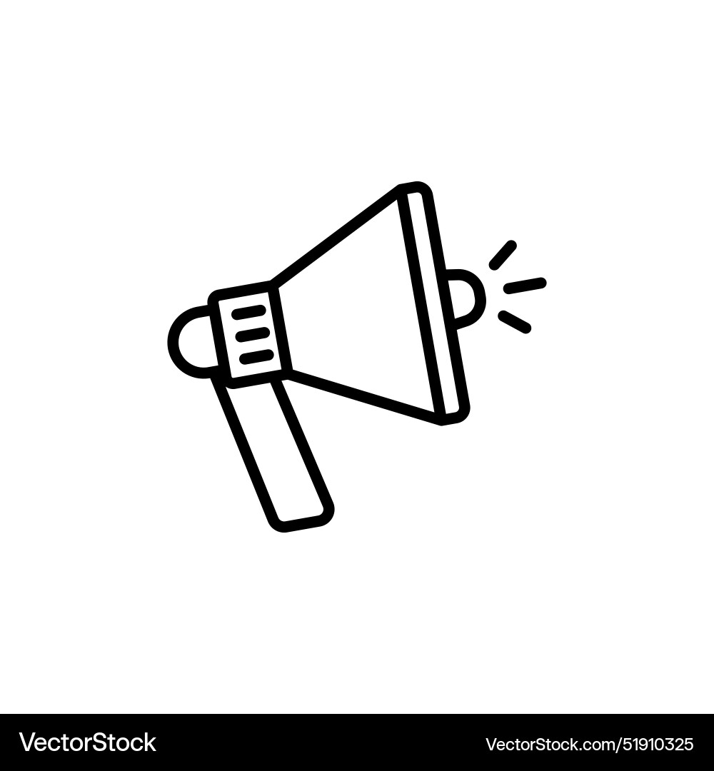 Announcement megaphone icon perfect for public Vector Image