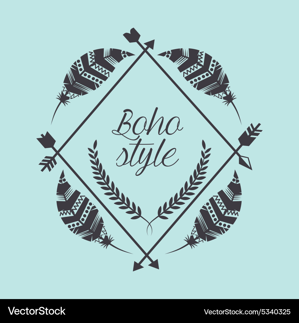 Boho style Royalty Free Vector Image - VectorStock