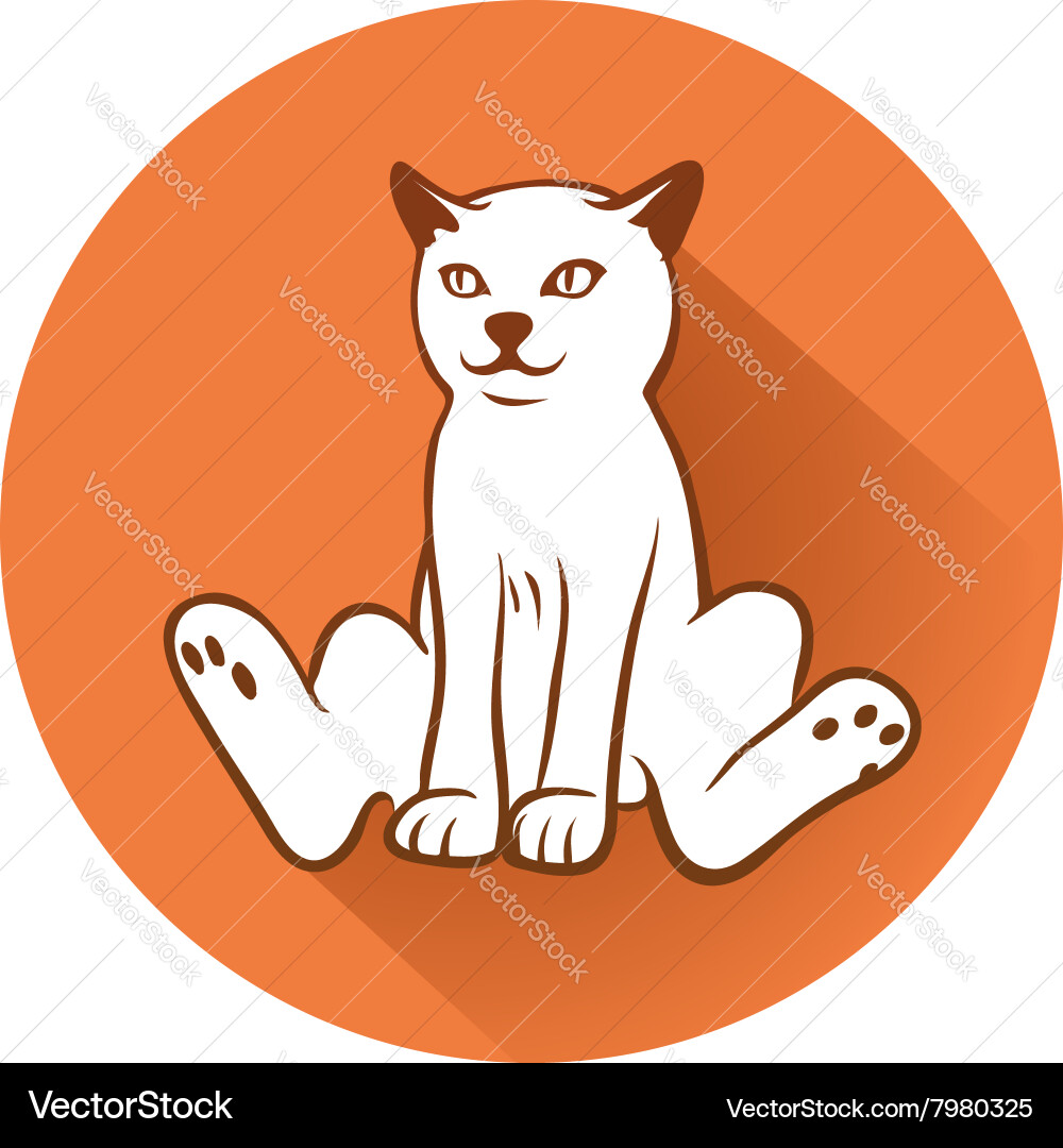 Cat symbol Royalty Free Vector Image - VectorStock
