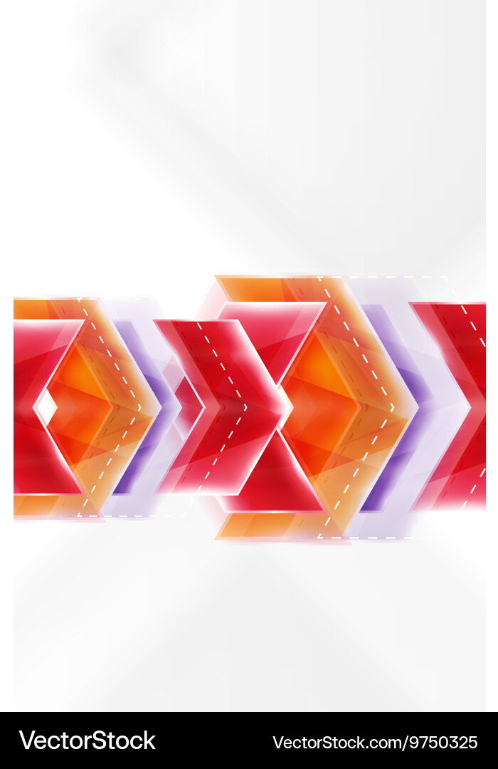 Colorful arrows composition Royalty Free Vector Image