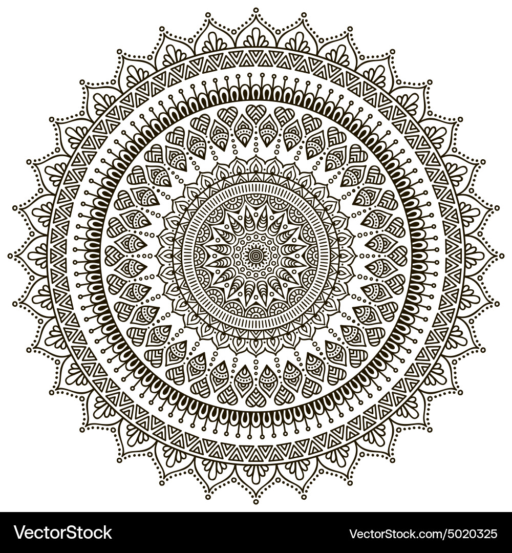 Mandala Royalty Free Vector Image - VectorStock