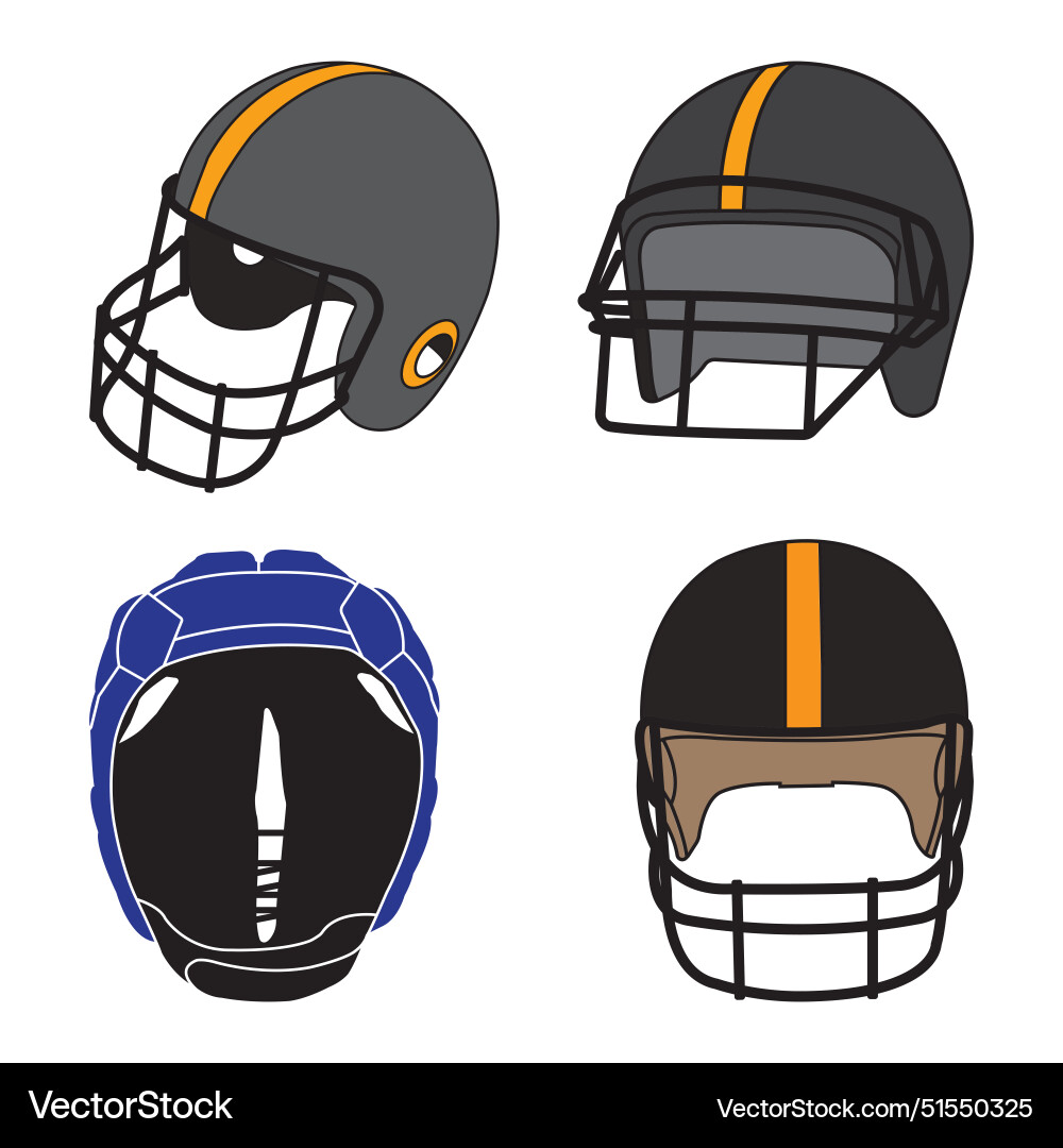Rugby helmet design Royalty Free Vector Image - VectorStock