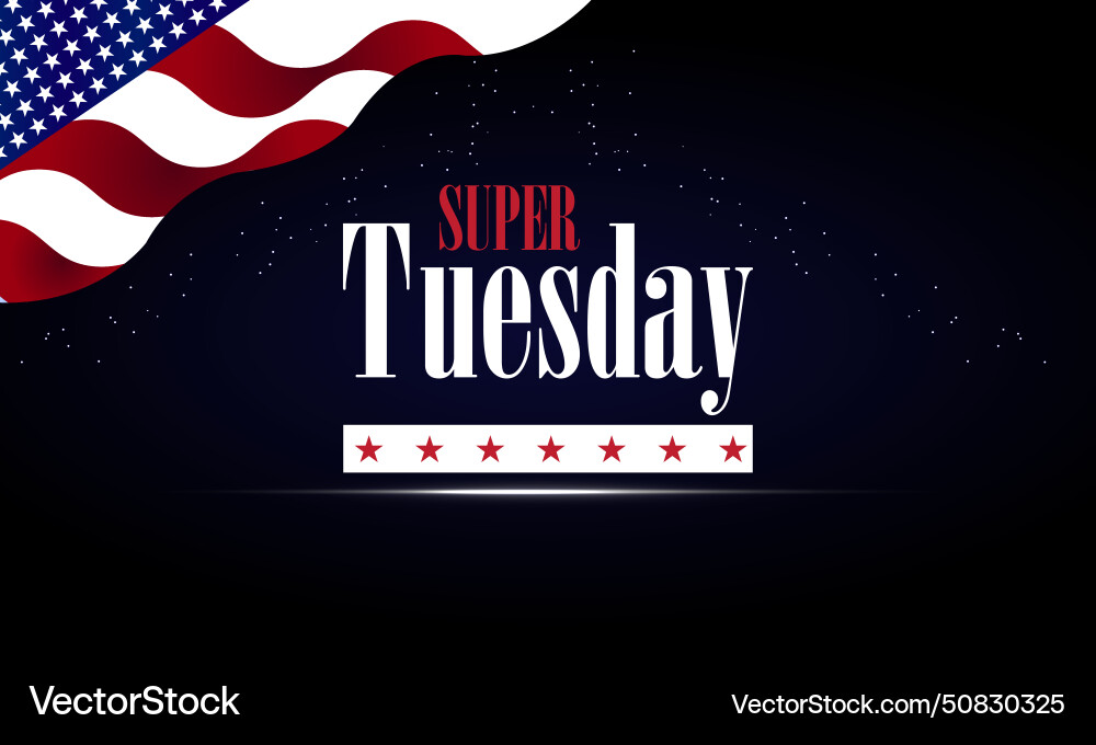 Super tuesdays design where creativity meets Vector Image