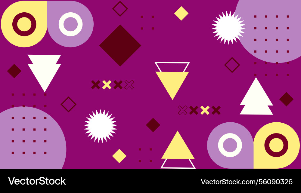 Abstract geometric background with shape patterns Vector Image