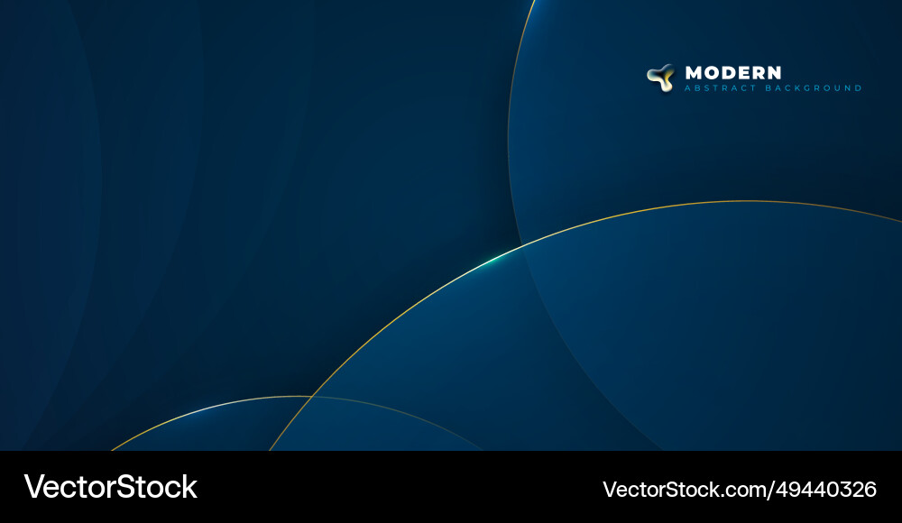 Background abstract design with blue and gold Vector Image