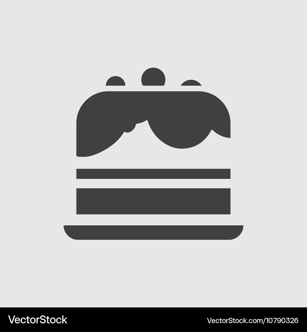 Cake icon Royalty Free Vector Image - VectorStock