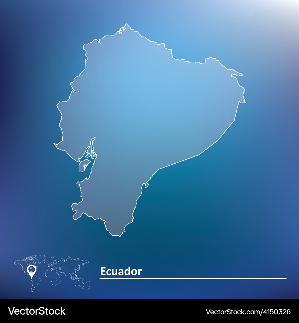 Map of ecuador Royalty Free Vector Image - VectorStock