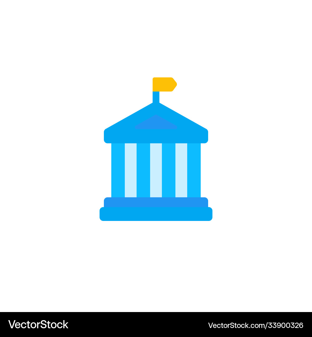 Municipal Building Icon Royalty Free Vector Image