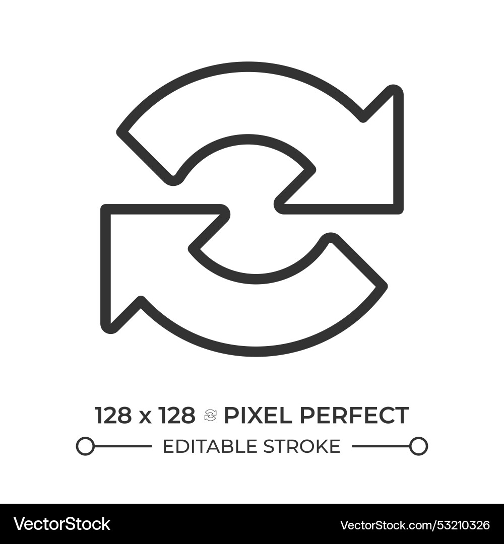 Repeat linear icon Royalty Free Vector Image - VectorStock