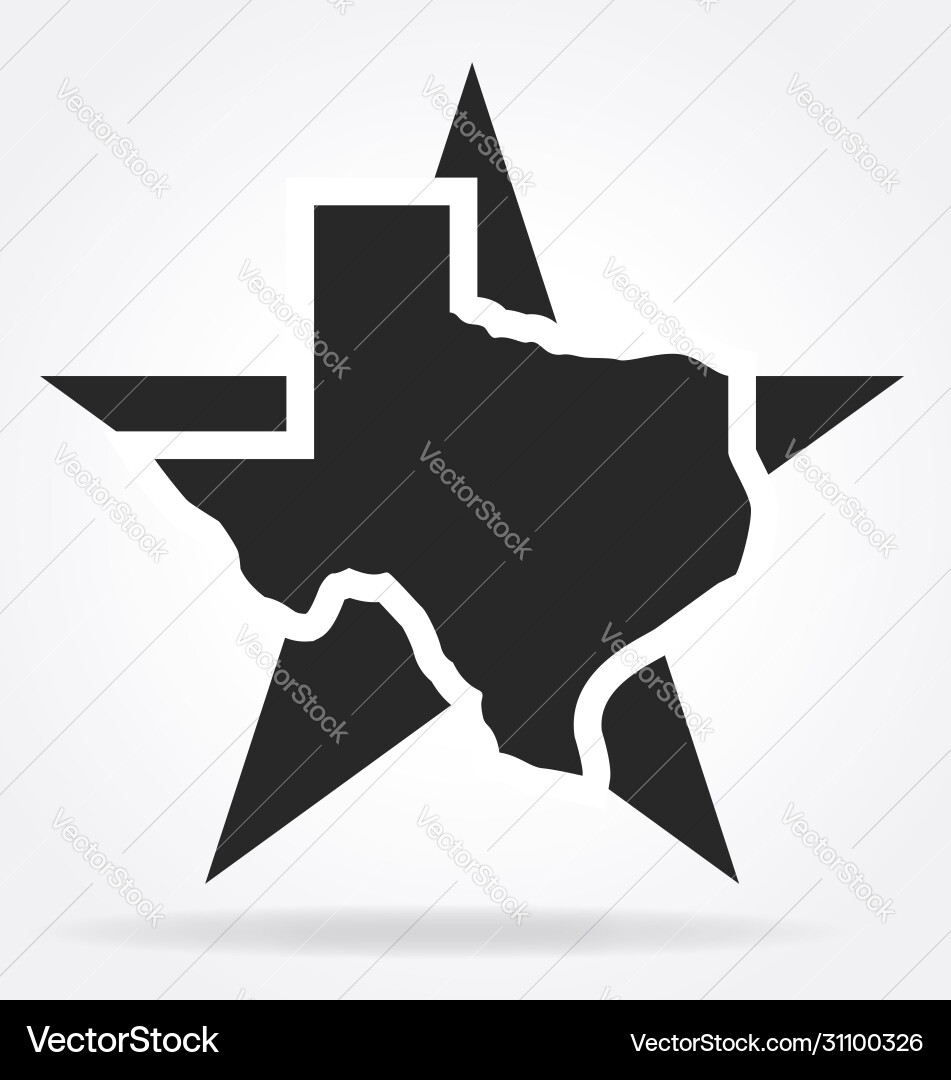 Lone Star State Logo Texas Related T Shirt Design. The Lone Star