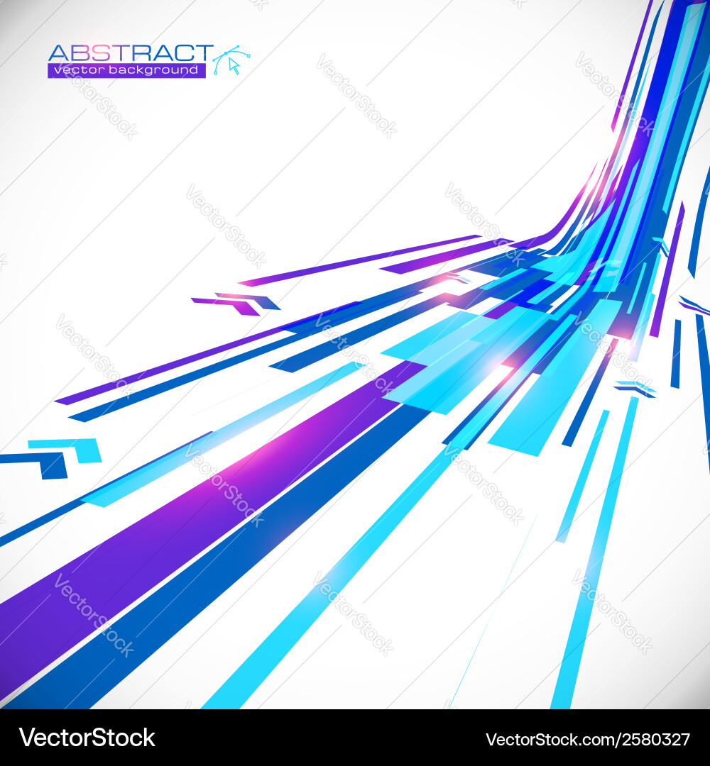 Abstract blue shining lines background Royalty Free Vector