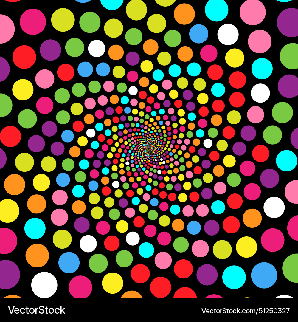 Colourful retro abstract swirl design background Vector Image