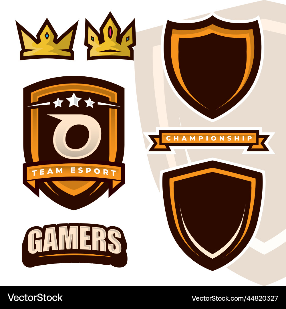 Esports O Logo Template - Gaming Icon Royalty Free Vector