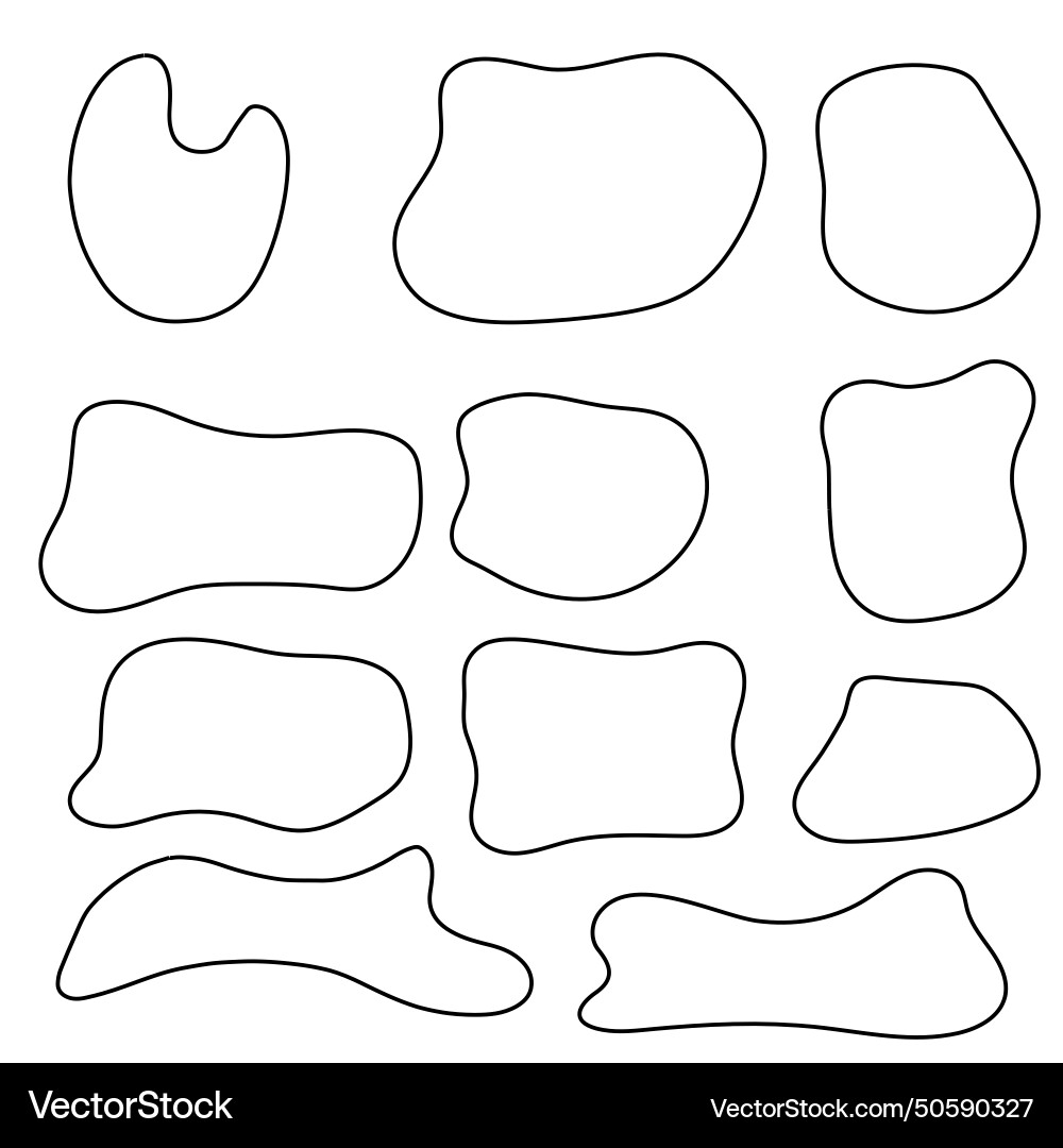 Free form 7 Royalty Free Vector Image - VectorStock