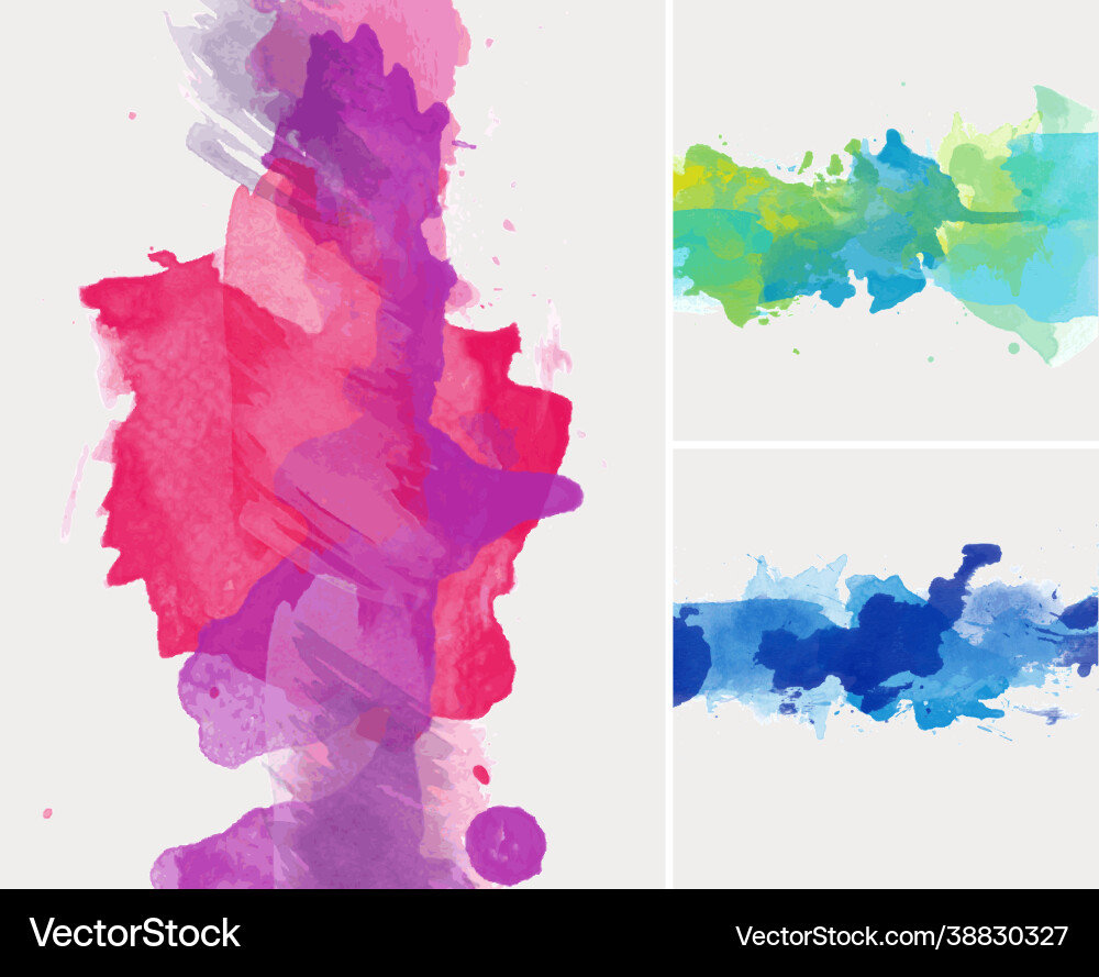 Hand painted watercolor background Royalty Free Vector Image