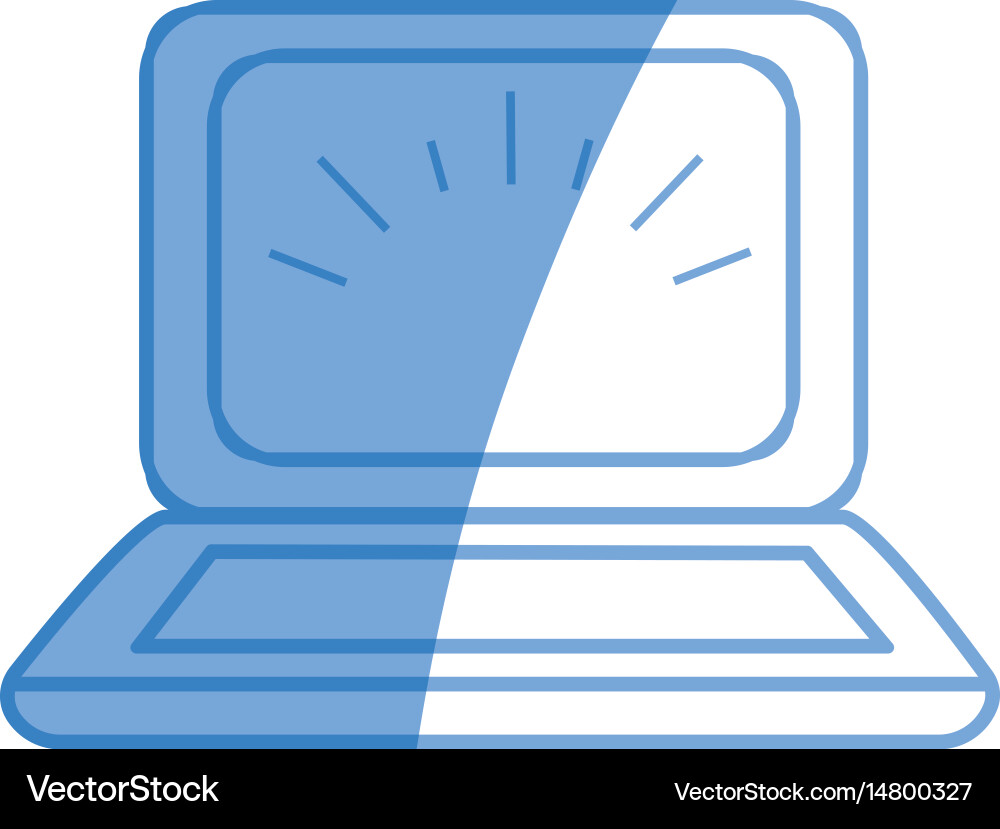 Laptop knowledge online to help study Royalty Free Vector