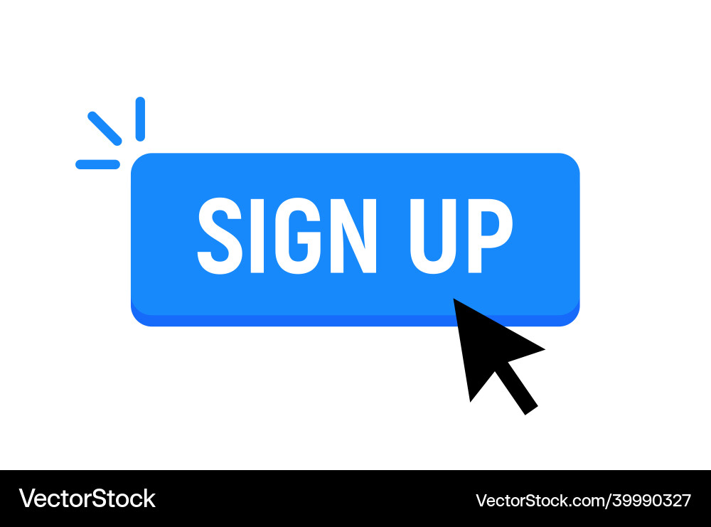 Sign Up Button Blue