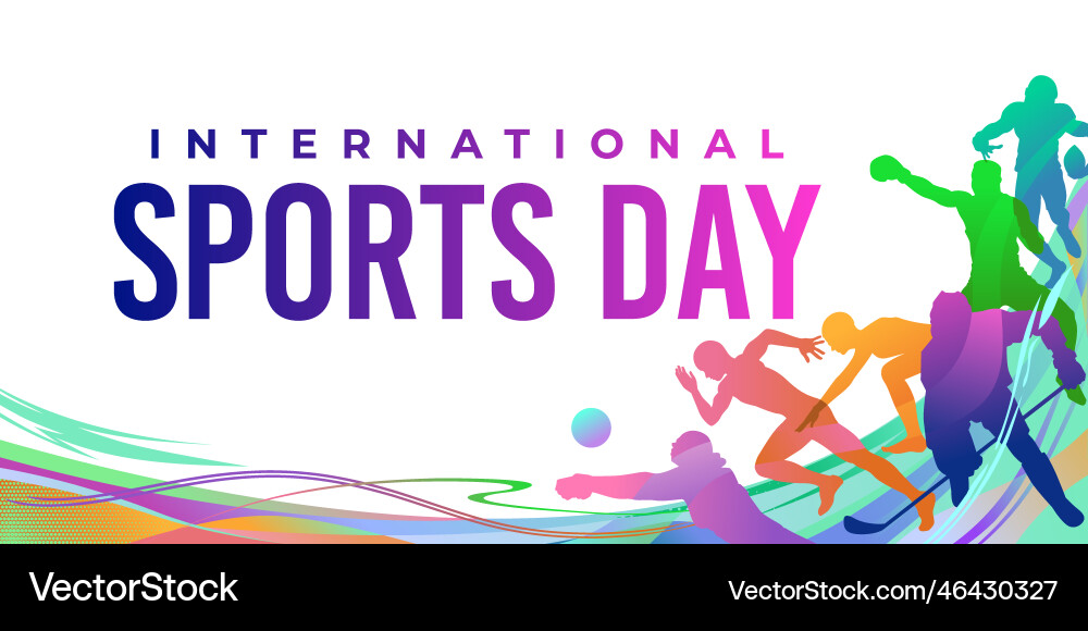 Sports day background Royalty Free Vector Image