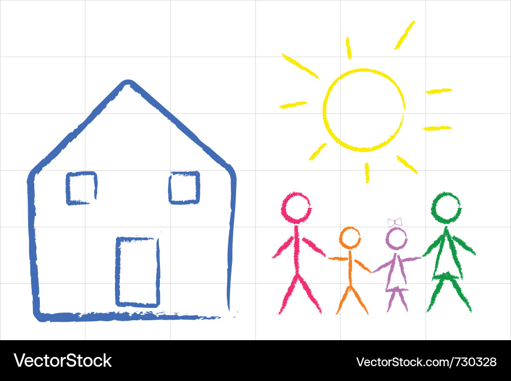 Child family design Royalty Free Vector Image - VectorStock