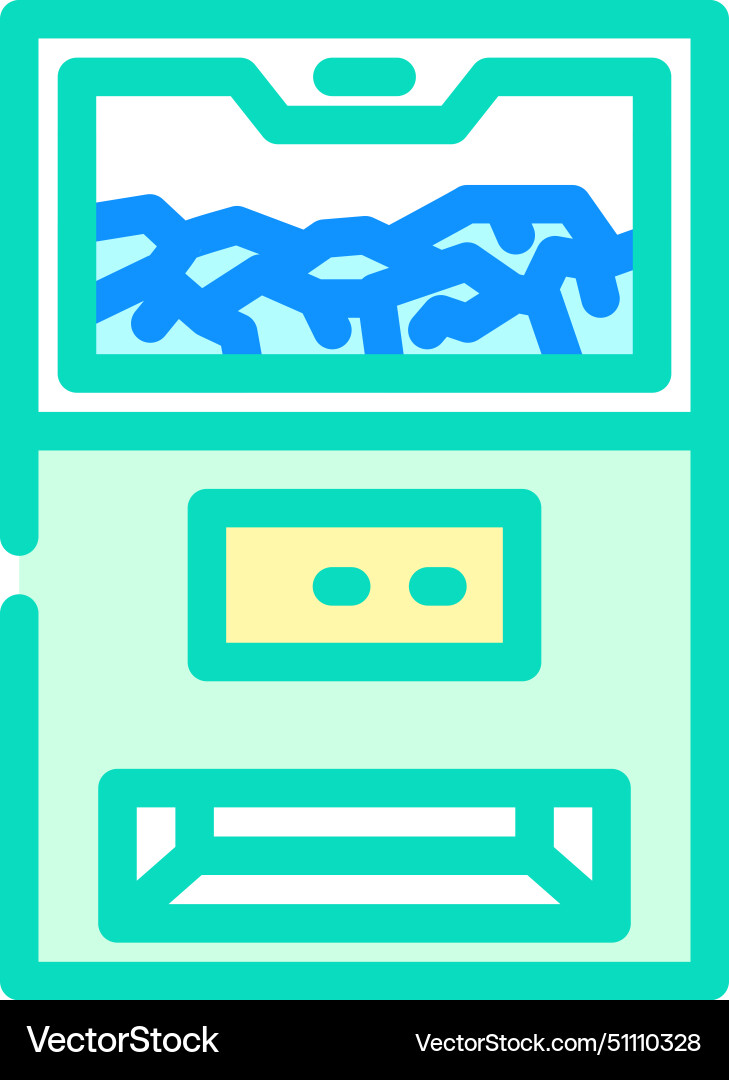 Ice maker restaurant equipment color icon Vector Image