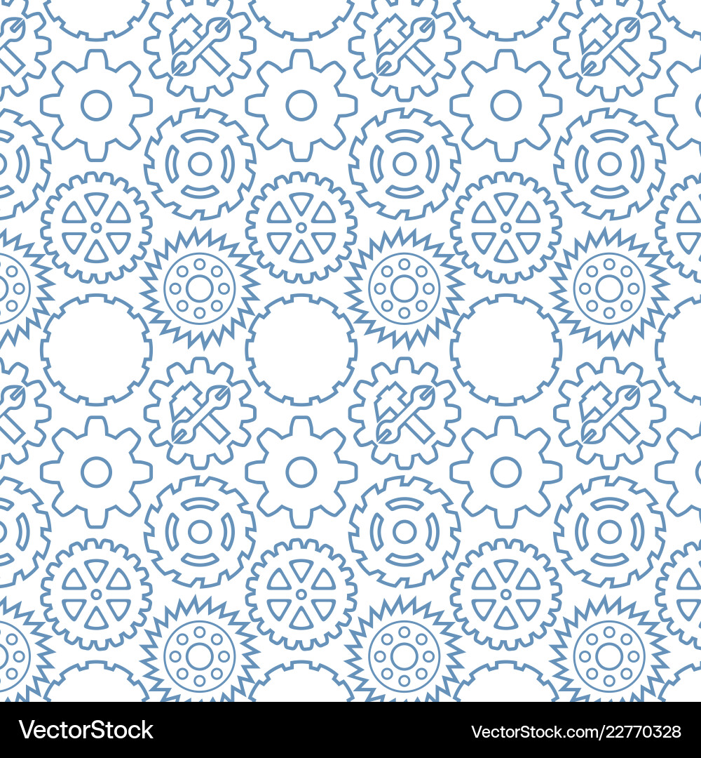 Industrial Gear Pattern Royalty Free Vector Image