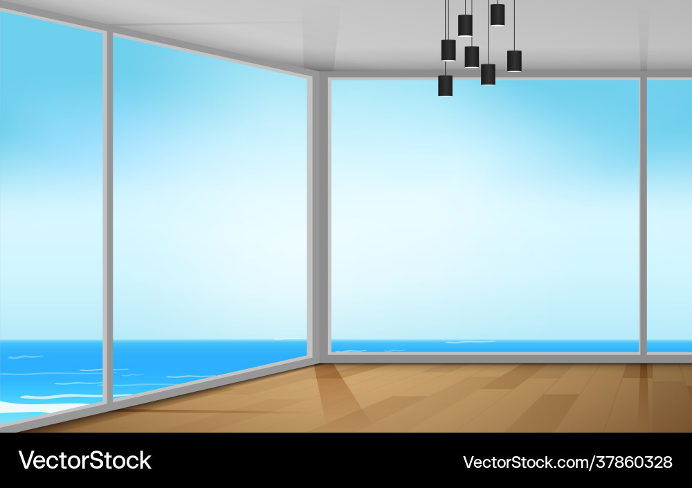 Interior decoration room in house Royalty Free Vector Image